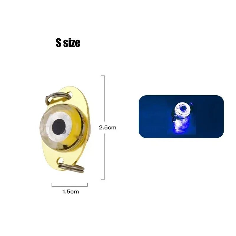 Светодиодный светильник для рыбалки, синий, мигающий