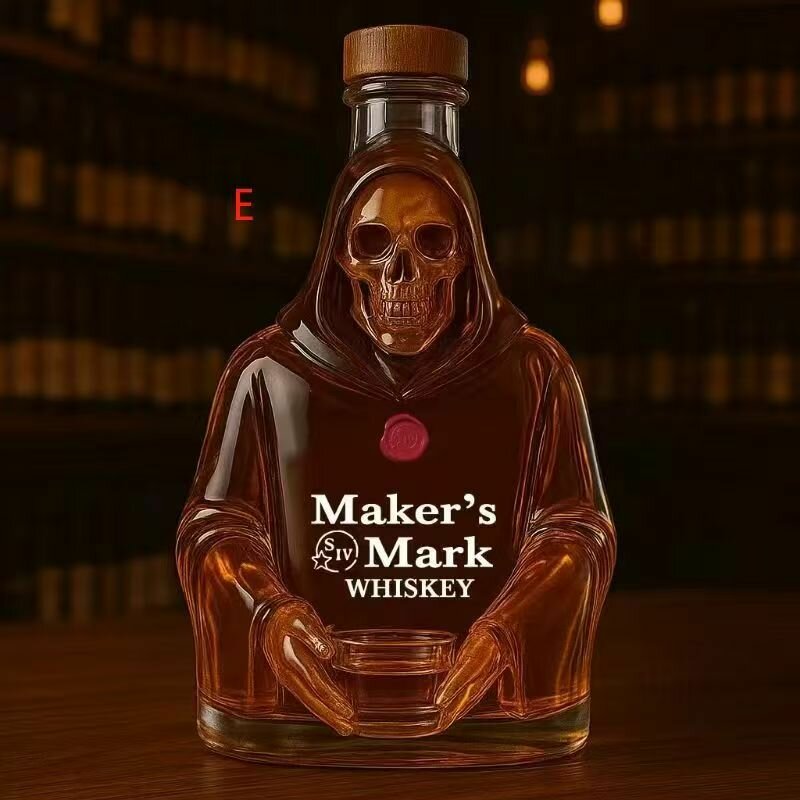 Забавная бутылка для виски из высокопрочного боросиликатного стекла объемом 320 мл.