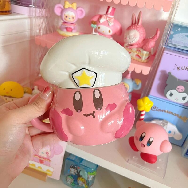 Керамическая кружка 3D с тремя глазами, 201-300 мл, Розовый