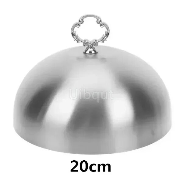 Золотая купольная крышка для еды Silver 20cm