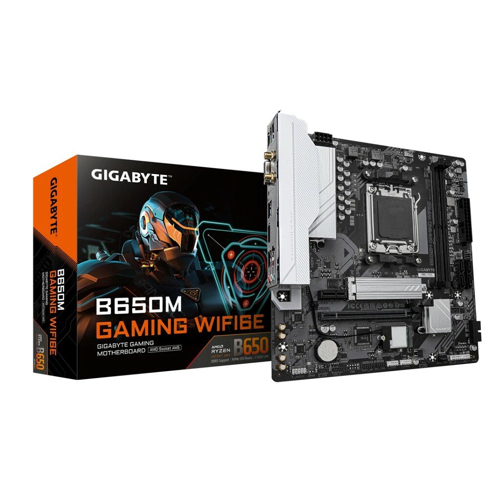 GigaByte Материнская плата B650M GAMING WIFI6E Socket AM5 2хDDR V 1хM.2