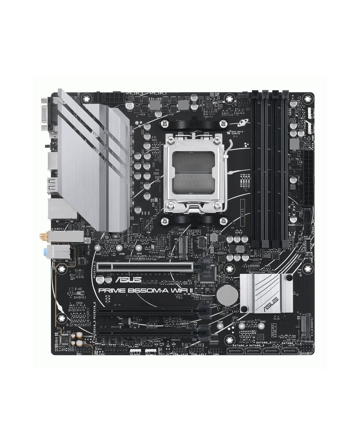 Материнская плата ASUS "PRIME B650M-A", для процессора AMD Ryzen, форм-фактор ATX