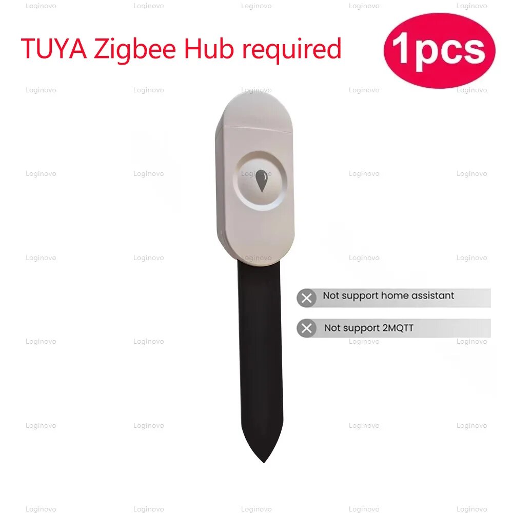Loginovo Датчик влажности почвы Zigbee, TUYA
