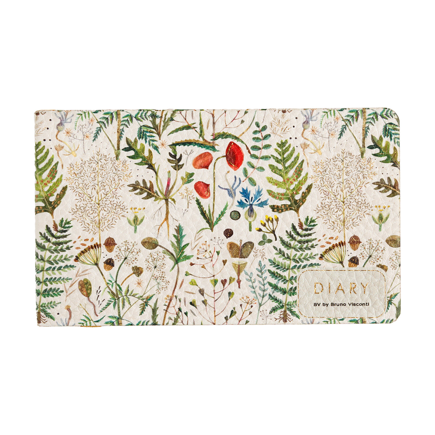 Еженедельник BrunoVisconti "Луговые травы" недатированный, 142*84мм, 80 листов