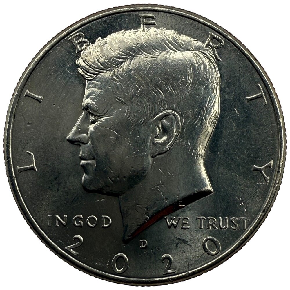 США 50 центов (1/2 доллара) 2020 г. (Полдоллара Кеннеди) (D)