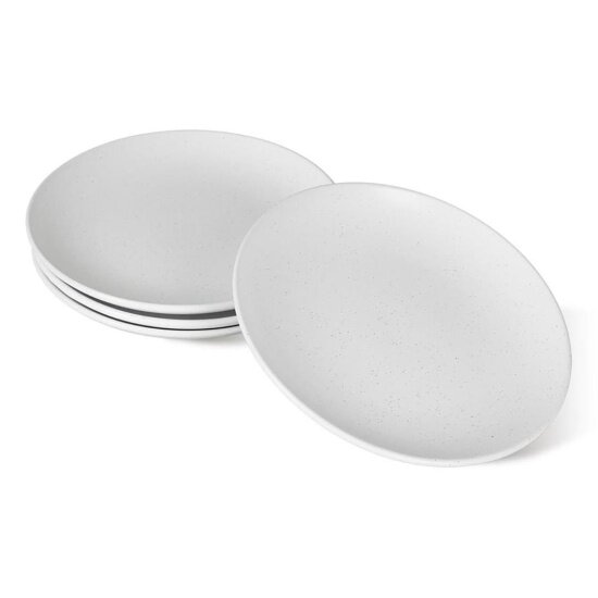 Набор тарелок обеденных Pomi D'oro 4 шт, 20 см, керамика, белый (P300009)