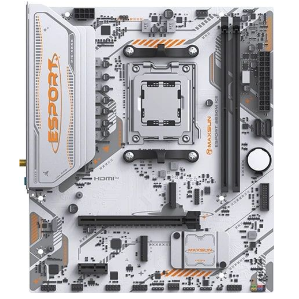 Материнская плата MAXSUN MS-eSport B850M WIFI ICE, AM5, B850, белый