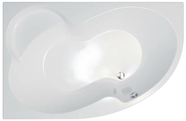 Акриловая ванна Triton Мари Щ0000046124 R без опоры 170x110 см, угловая, левая, пристенная, белая, асимметричная