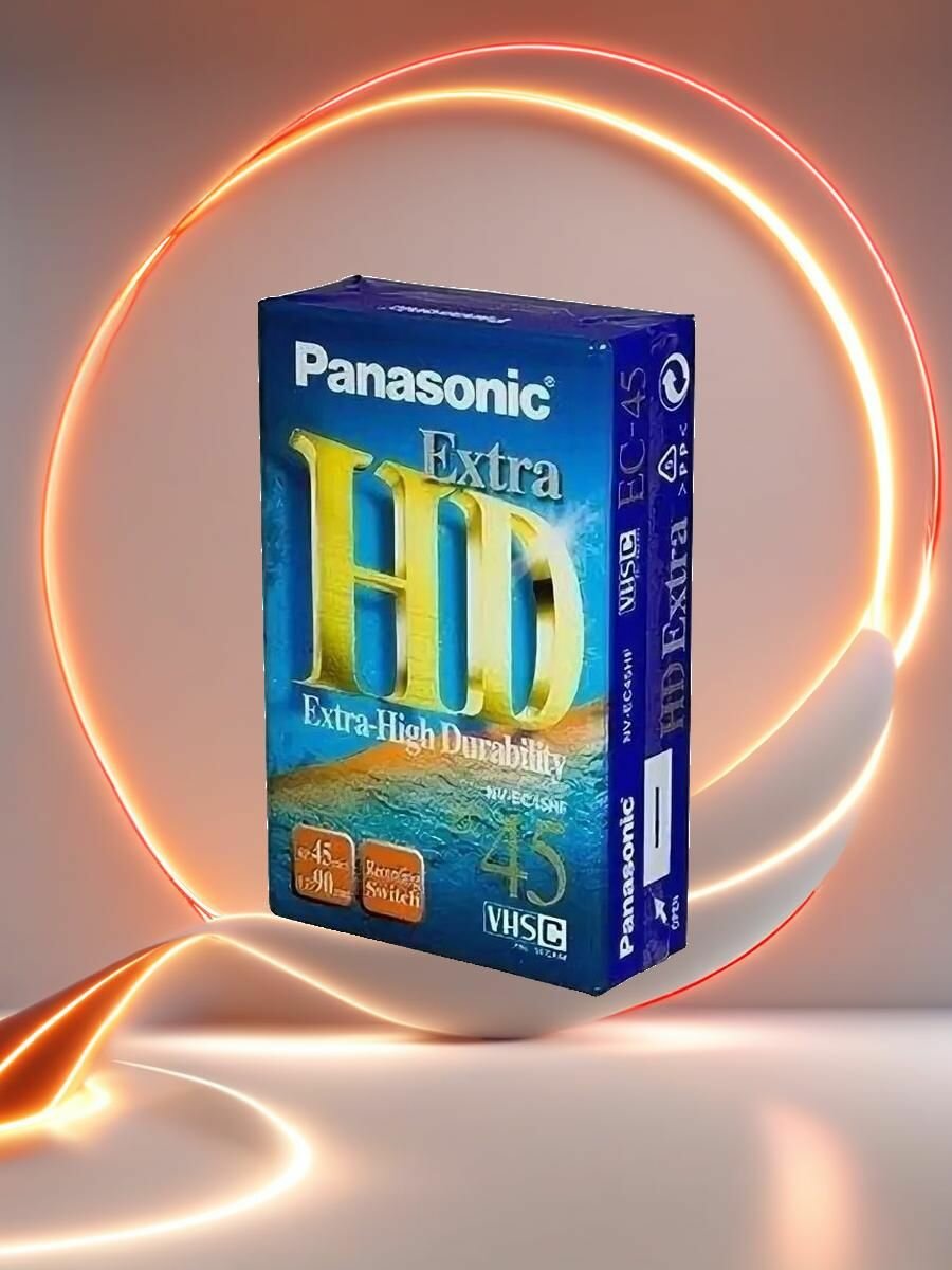 Видеокассета VHS-C Panasonic EC-45 Extra HD, NV-EC45HF, 45 минут записи