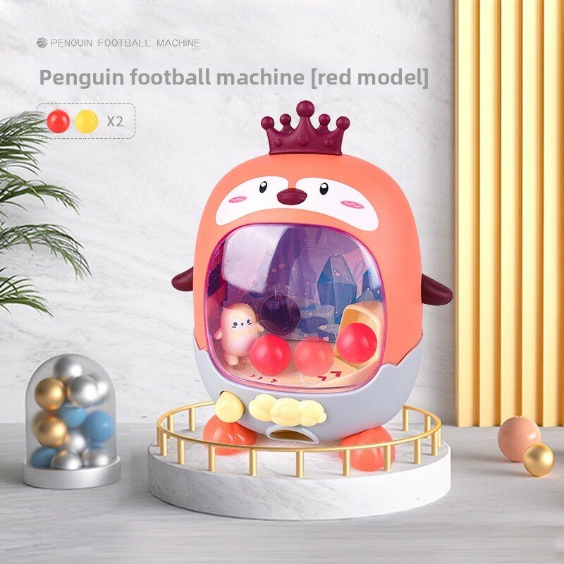 Space rocket catch ball arcade for kids plastic toy educational interactive play red