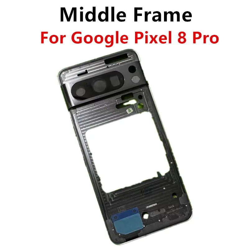 Средняя рамка Pixel8Pro 8Pro для Google Pixel 8 Pro, плата корпуса, лицевая панель ЖК-дисплея, рамка, замена запасных частей для ремонта телефона
