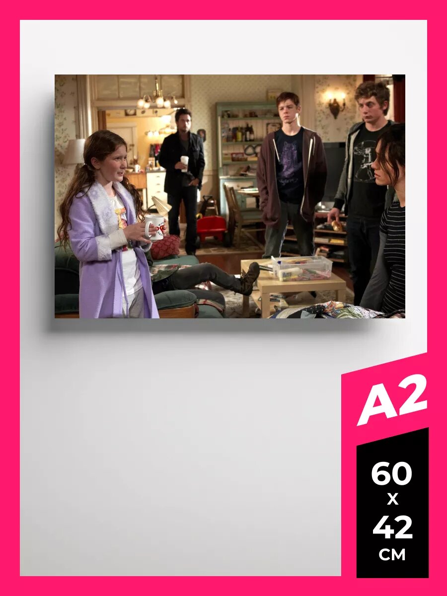 Постер Бесстыжие плакат Shameless А1, А2, А3, 50х70 11, матовая фотобумага премиум качества