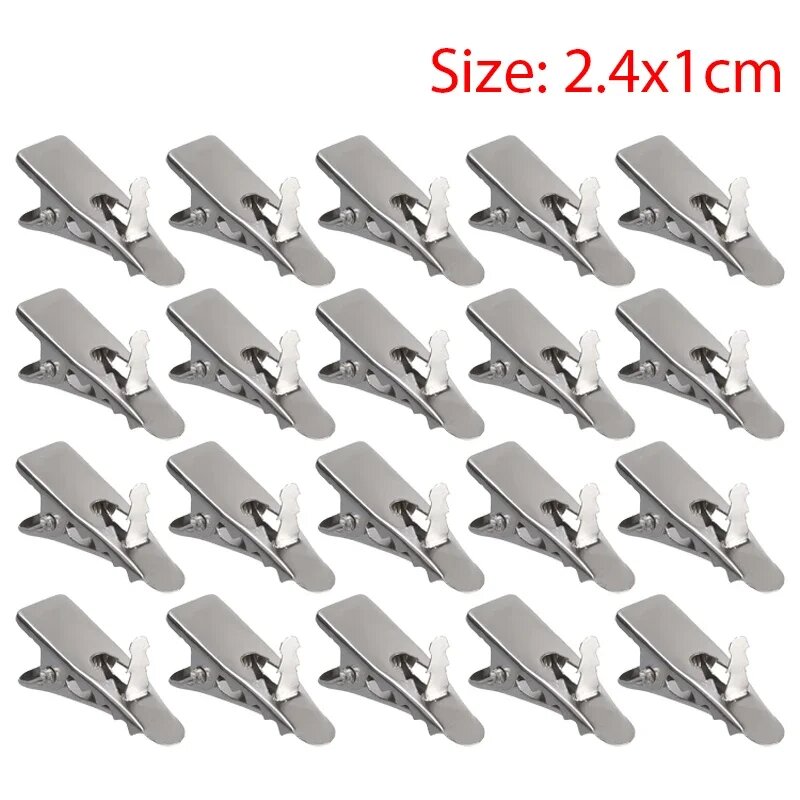 50/5 шт. искусственные блестящие рождественские цветы с зажимами для украшения 50PCS, Clips