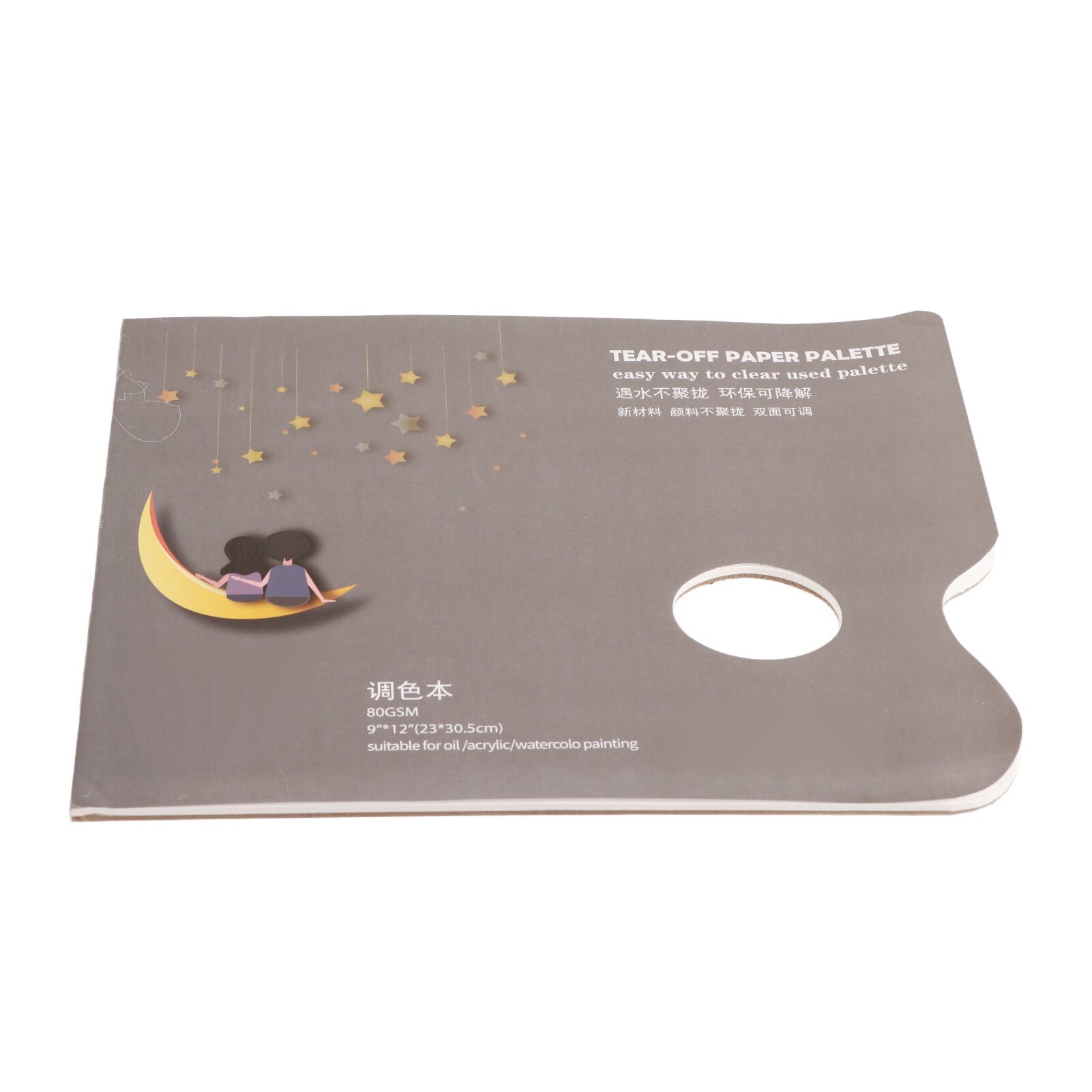 Tear Off Palette Paper Pad, Disposable Smooth Paper, for Painting Gouache Artist Supplies Oil