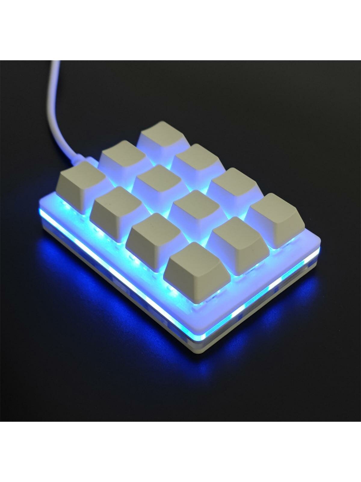 Programmable 12 Key Mini Mechanical Gaming Keyboards With Two Knobs and RGBs Lighting Type C Cable — фото 1