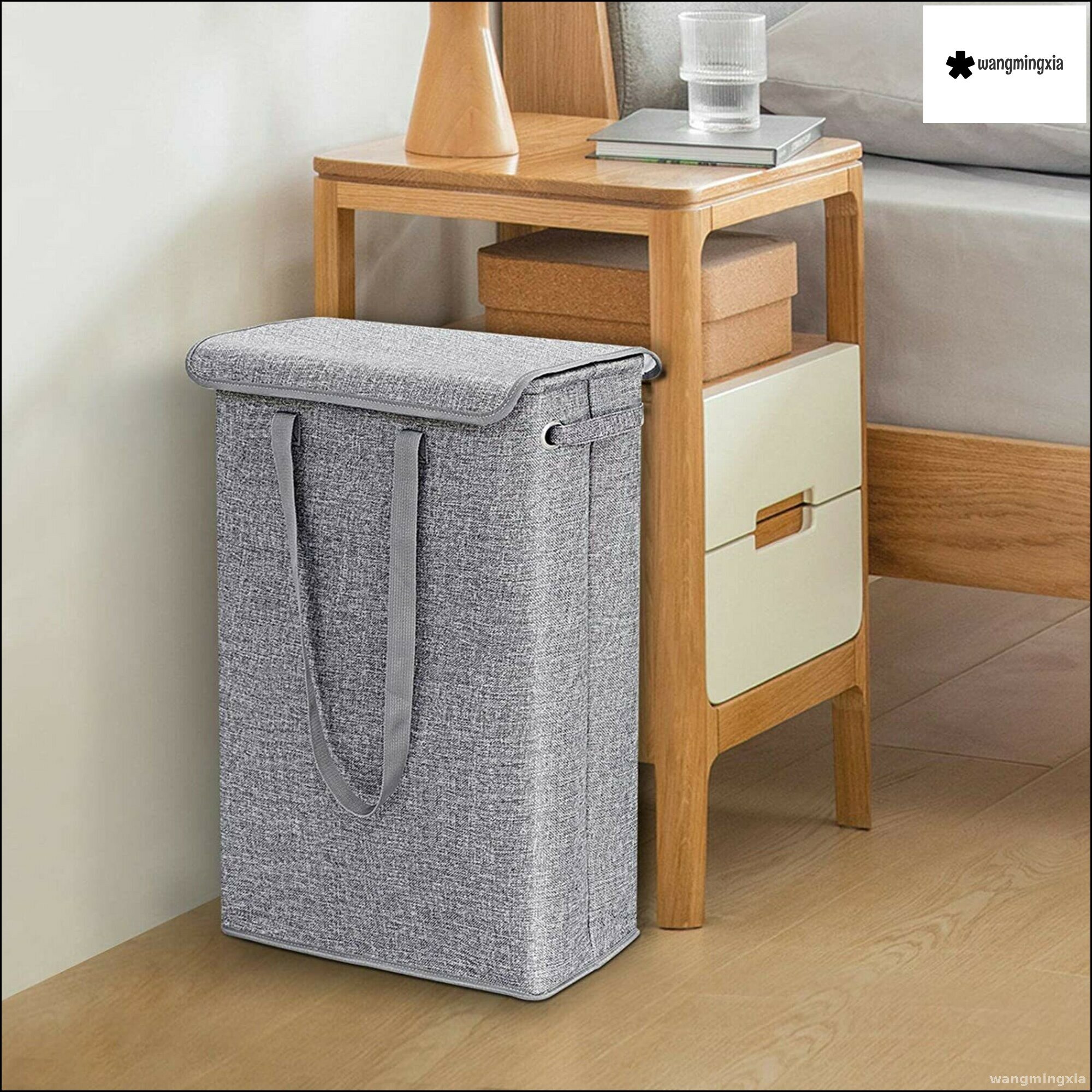 Стильная узкая корзина 45л эксклюзив для хранения игрушек или белья