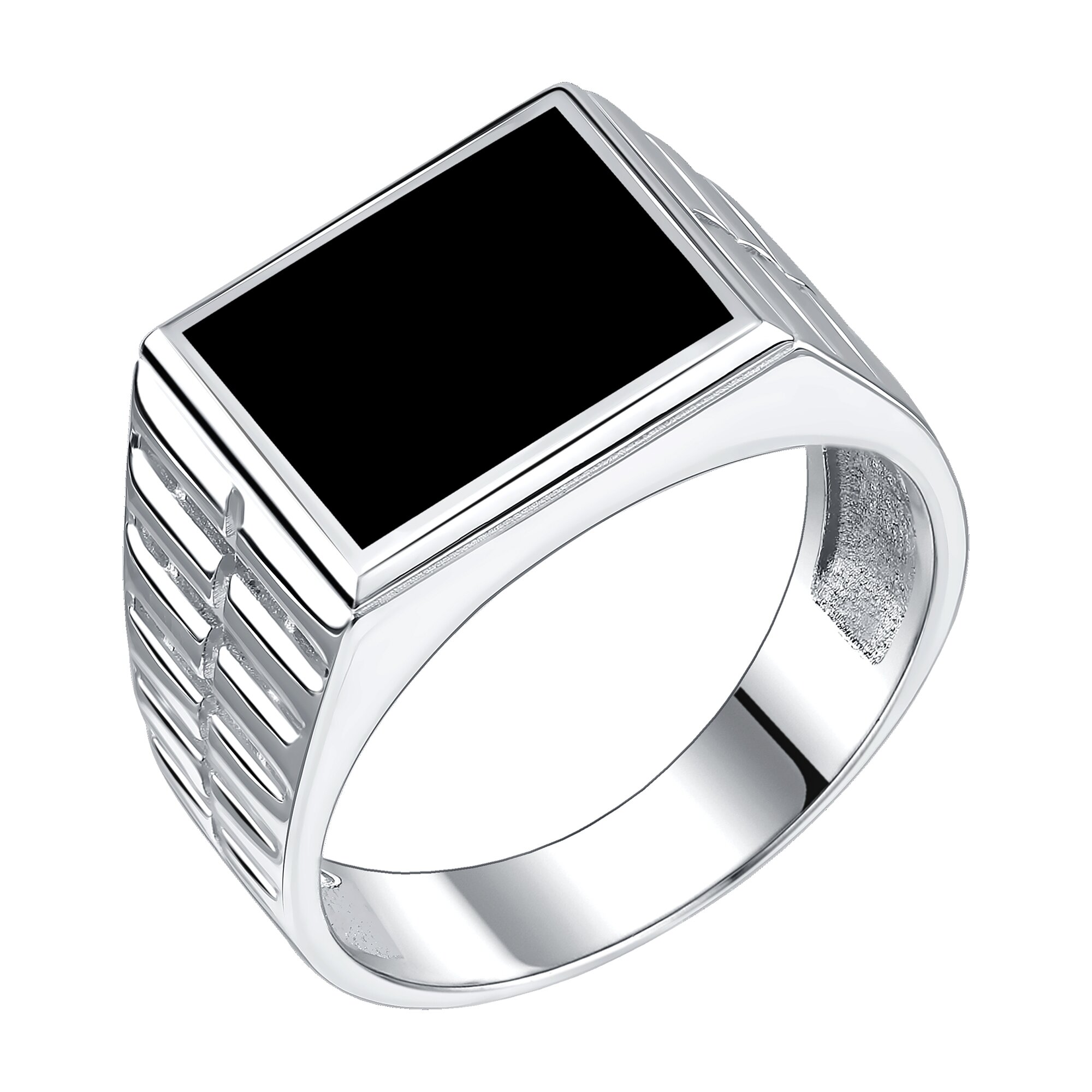 Кольцо, серебро, 925 проба, родирование, эмаль