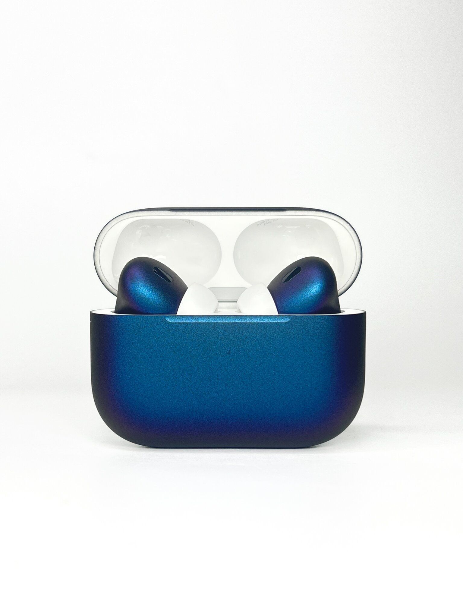 Наушники AirPods Pro 2 Color Type-C (2023) Синий Хамелеон, матовые