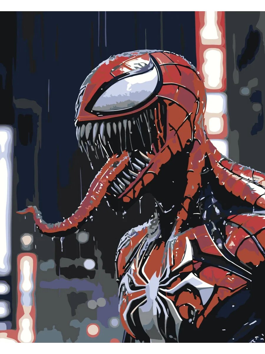 Картина по номерам Человек-Паук Марвел DC Comics