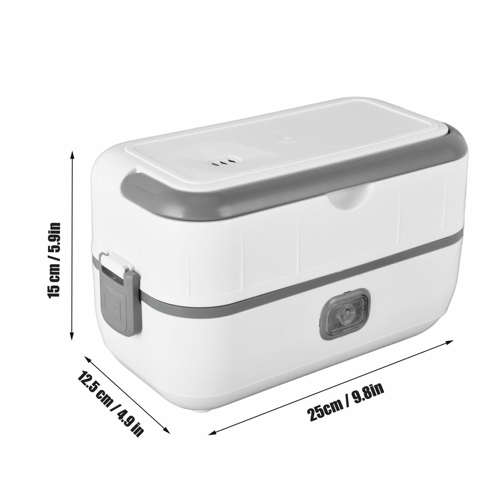 Электрический ланч-бокс с изоляцией, квадратный самонагревающийся съемный контейнер, водонепроницаемый интерфейс, коробка для приготовления пищи, вилка европейского стандарта, 220 В