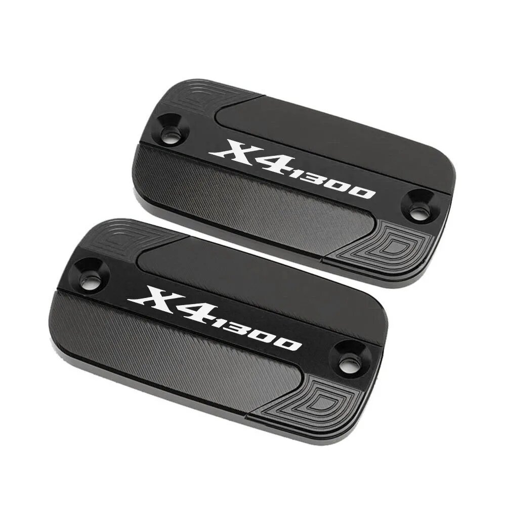 Для HONDA X41300 STX VT X4 1300 CB 1300F Совершенно новый мотоцикл с ЧПУ, алюминиевый передний тормозной бак, крышка бака для жидкости, крышка масляной чашки Черный, 1pair Black