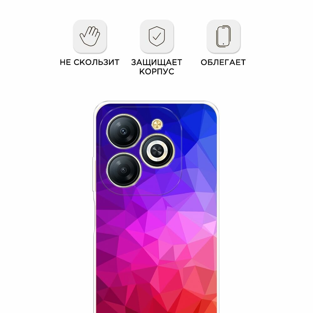 Чехол на Infinix Smart 8 Plus / Инфиникс Смарт 8 Плюс с принтом Геометрия 3 — фото 1