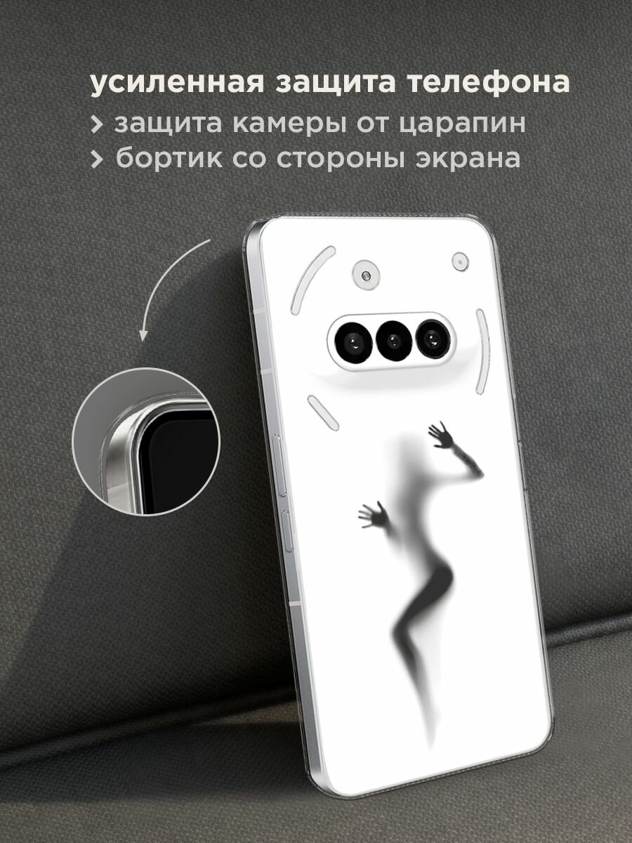 Чехол на Nothing Phone 3a / Нотинг Фон 3а с принтом "Девушка в душе" — фото 1