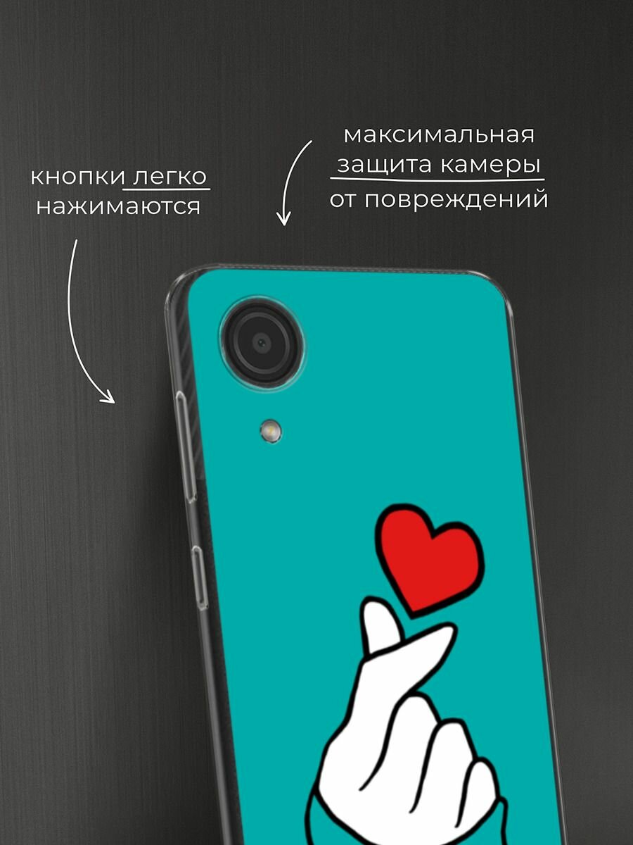 Чехол на Samsung Galaxy A03 Core / Самсунг Галакси А03 Core с принтом "Маленькое сердечко" — фото 1