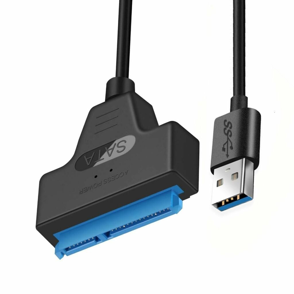 USB Кабель Адаптер 6Gbps для Эффективной Передачи 2.5 Дюймового Твердотельного Диска/HDD, Поддержка Протокола UASP (Черный)