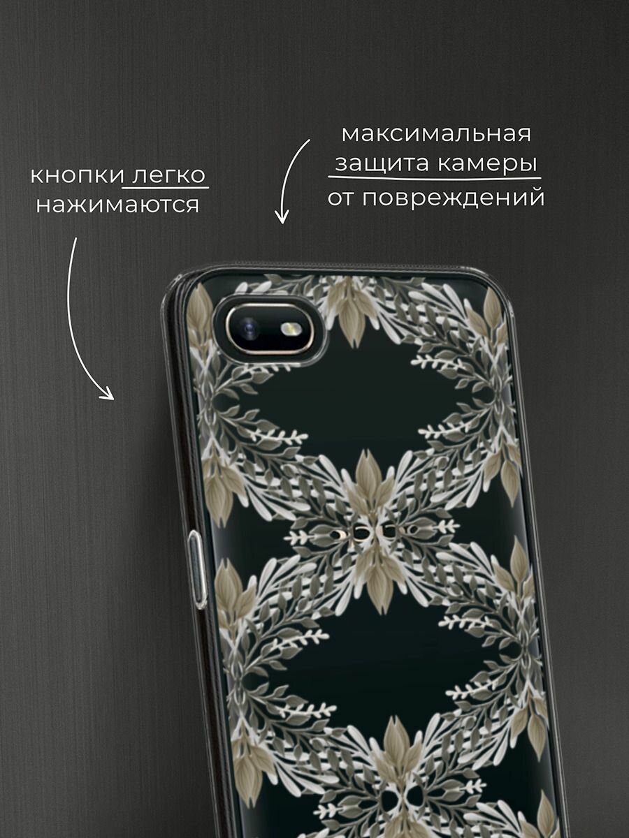 Чехол на Oppo A1k / Оппо А1к с принтом "Калейдоскоп цветов" — фото 1