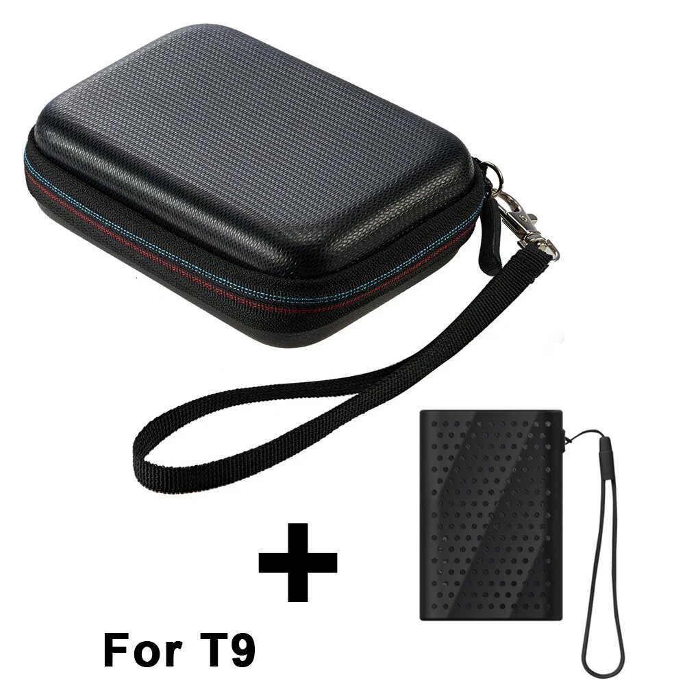 Двойной защитный чехол Ryintic для Samsung T7/T7 Touch/T7 Shield/T9 SSD For T9 Black Black