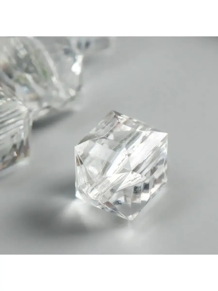 Бусины для творчества Кристалл прямоугольный набор 5 шт