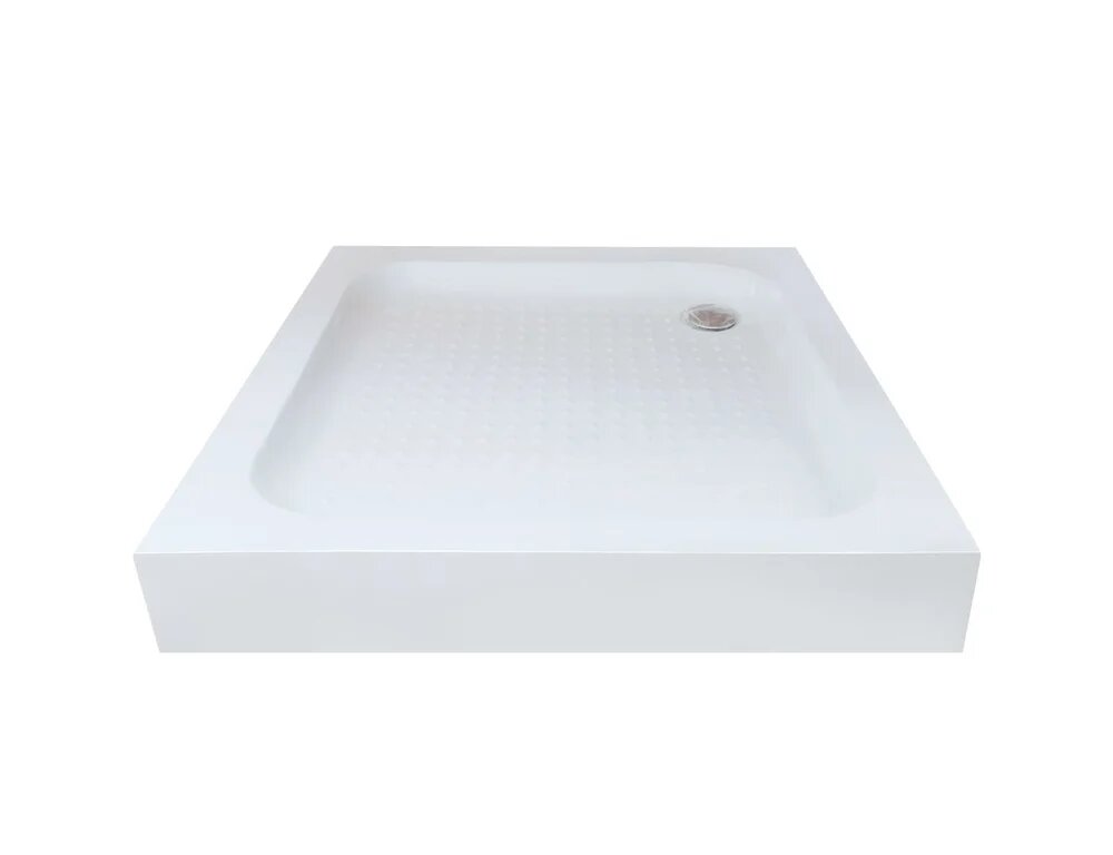 Поддон для душа Olive'S P-90125S-WH 88x88 см, квадратный, низкий, с антискользящим покрытием