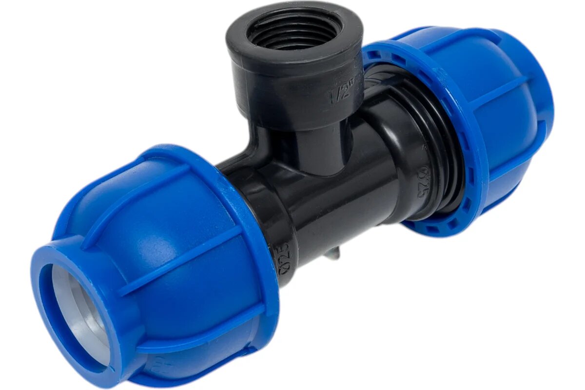 Millennium компрессионный тройник переходной ПНД 25-1/2' с внутренней резьбой PFTF2512