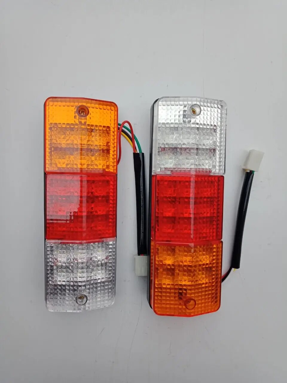 2 шт. 12 В 48 В 60 В светодиодный электрический трехколесный задний фонарь, стоп-сигнал, поворотный ходовой фонарь, сигнальная лампа заднего хода, прицеп, грузовик, стоп-сигнал 60V