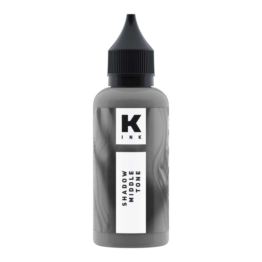 Краска пигмент для тату "Теневая Средний Тон" Краска tattoo ink 50 мл