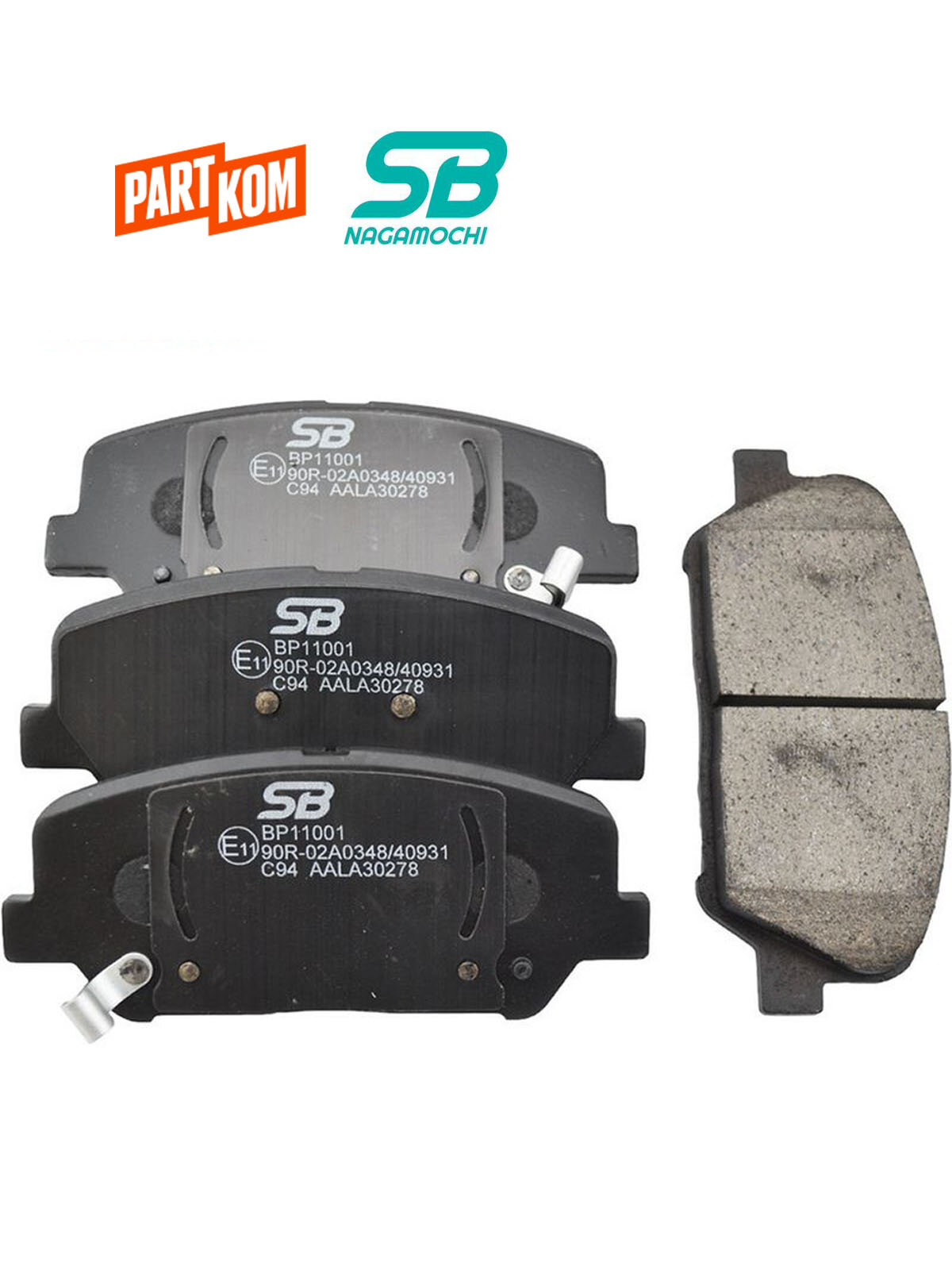 Колодки тормозные дисковые передние для а/м HYUNDAI Azera, Genesis; KIA Optima, SB NAGAMOCHI BP11001