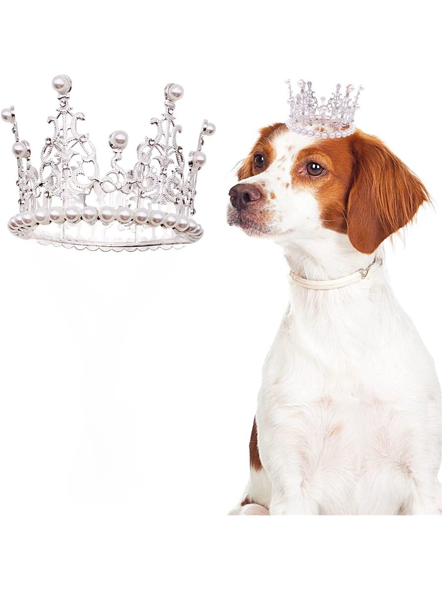 Корона питомца, украшение головы щенка котенка, красивая шляпа