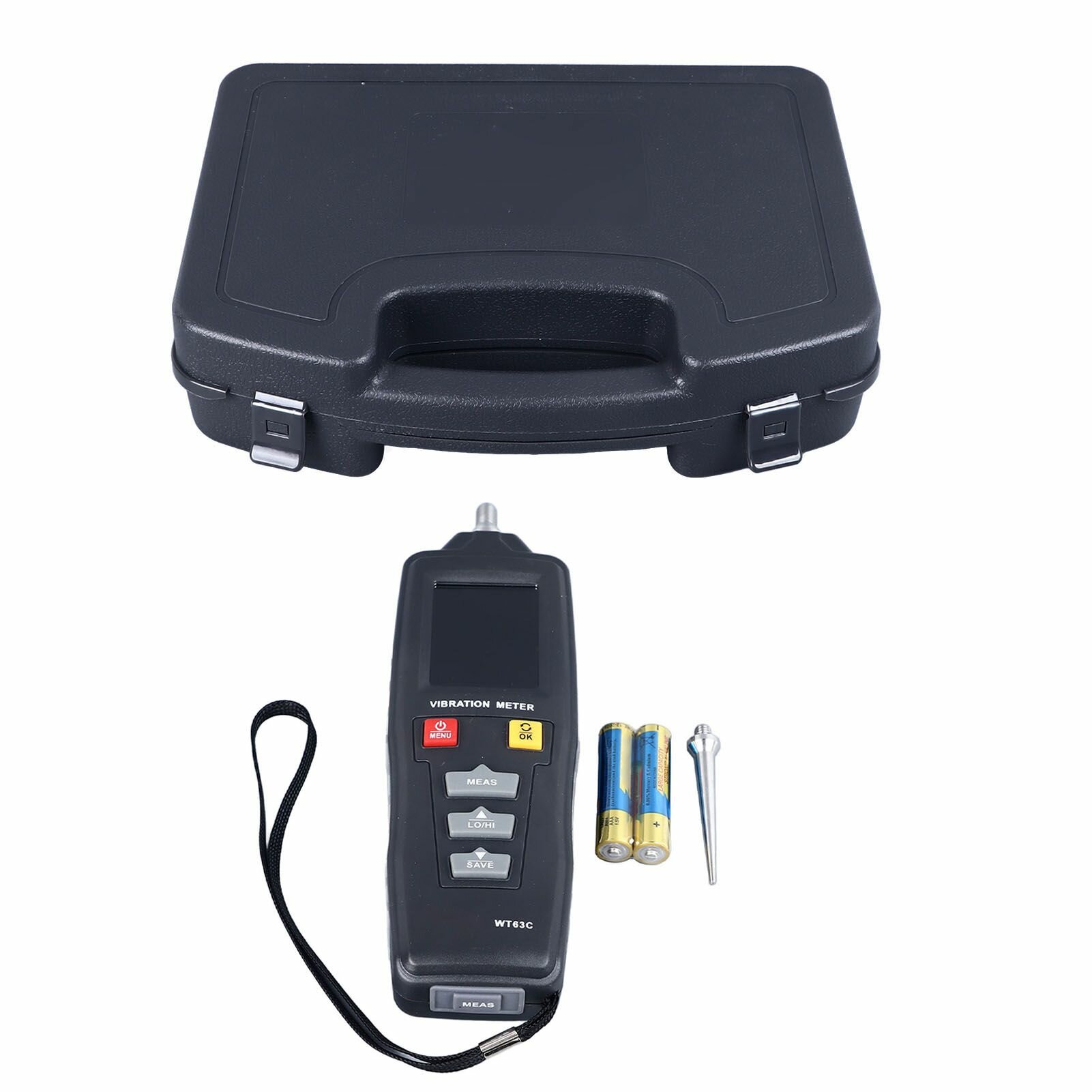 Ручной цифровой виброметр с зондом для измерения ускорения и скорости