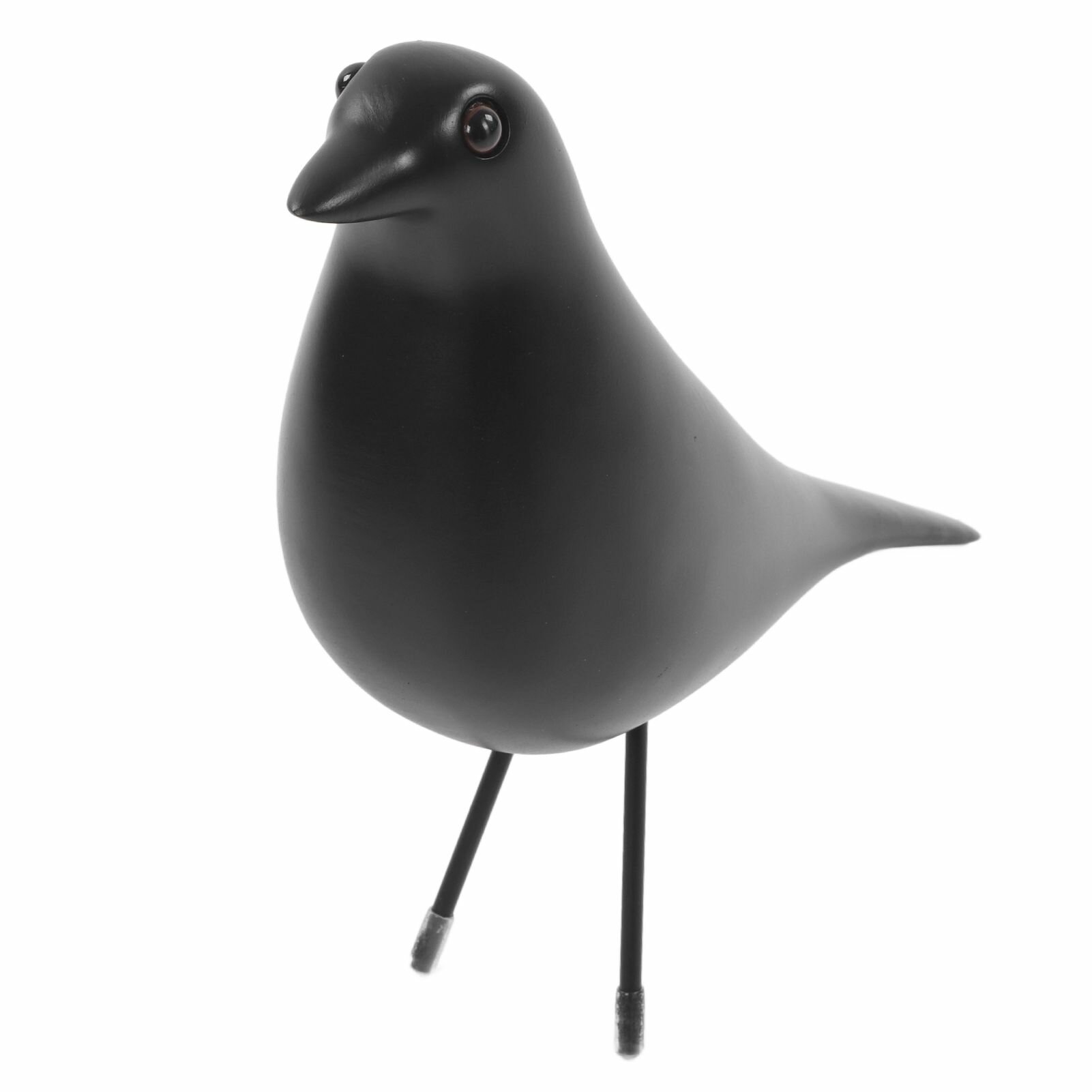Скульптура черного голубя стильное настольное украшение для дома и офиса