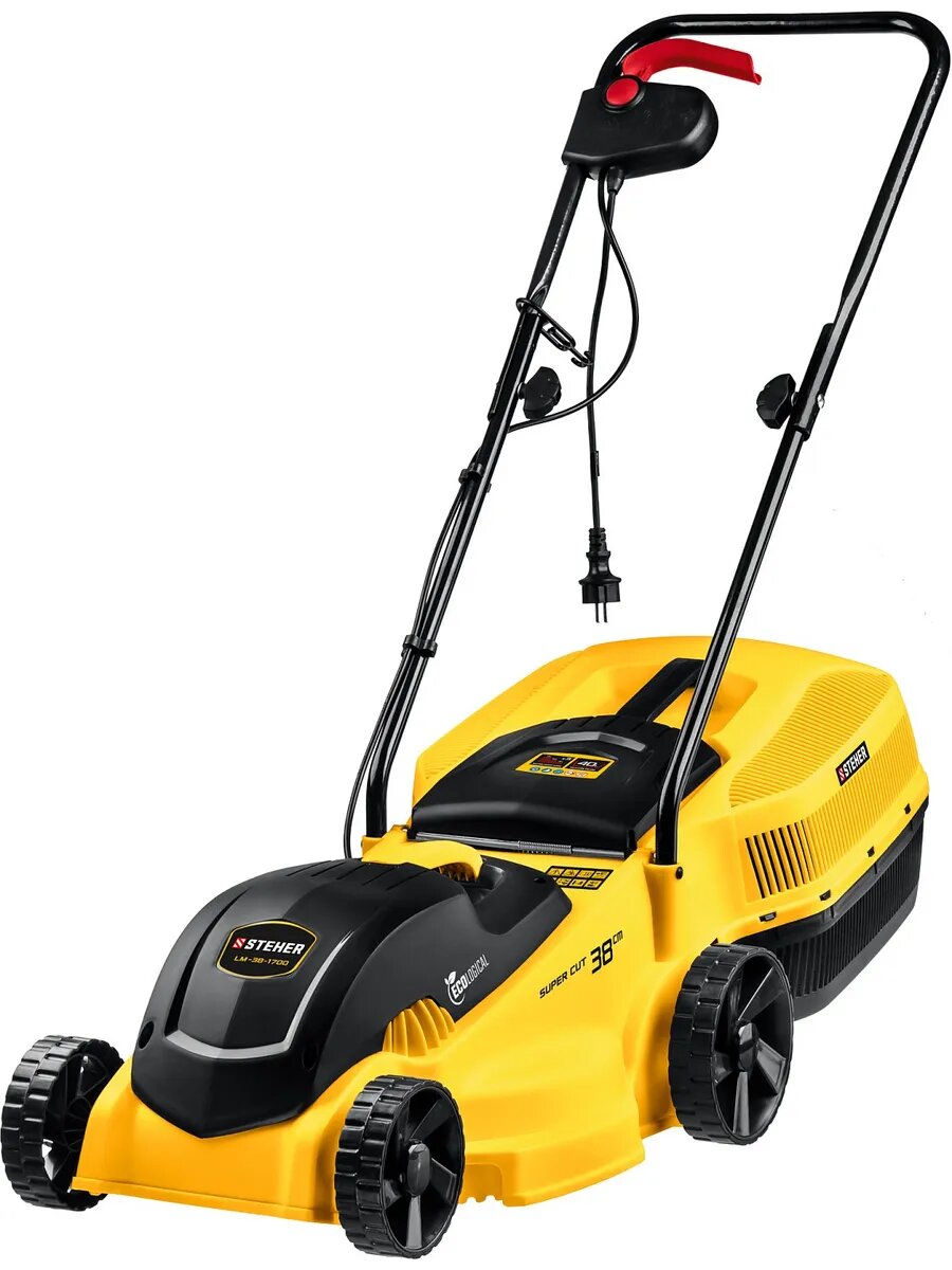 1700 Вт, ш/с 38 cм, сетевая газонокосилка