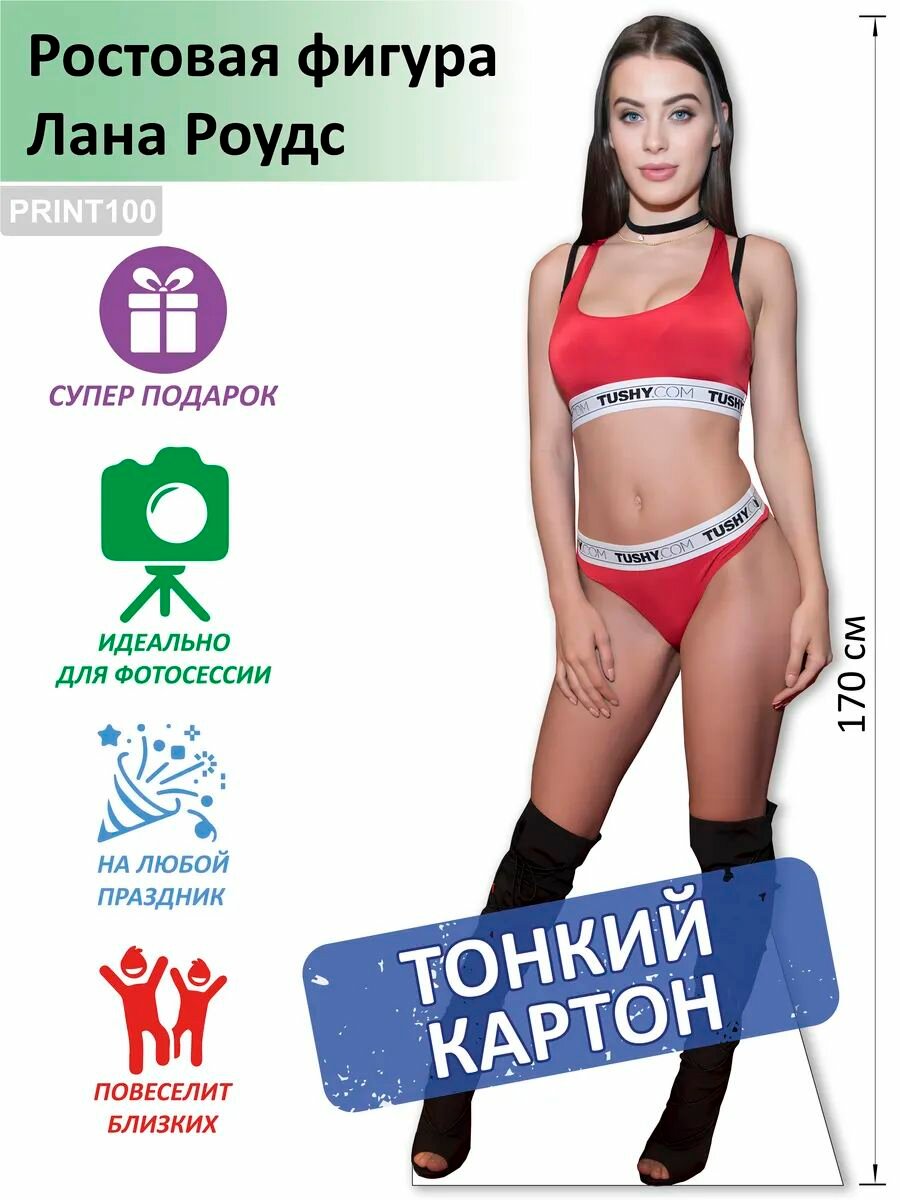 Лана Роудс вид 1 Ростовая фигура, Тонкий картон, (Print100.ru)