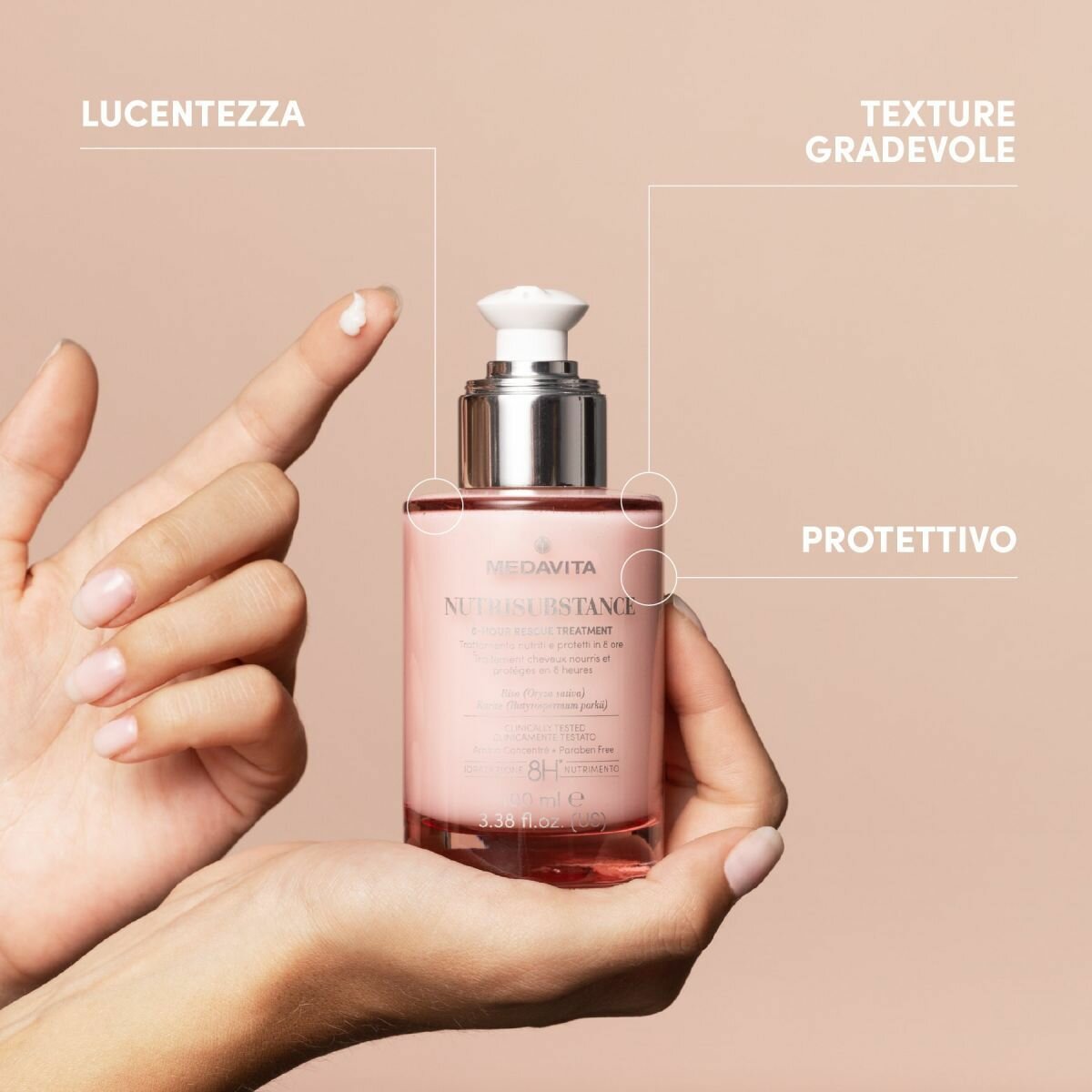 MEDAVITA Nutrisubstance 8-hour Rescue Treatment Крем для сухих волос питательный, 100 мл