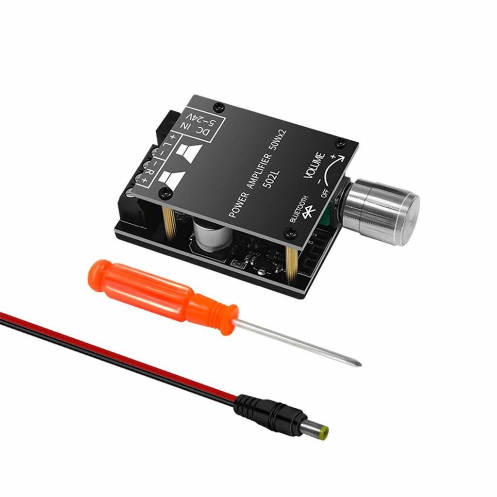 Плата цифрового усилителя мощности ZK 502L module 5.0 Bluetooth мощностью 2x50 Вт