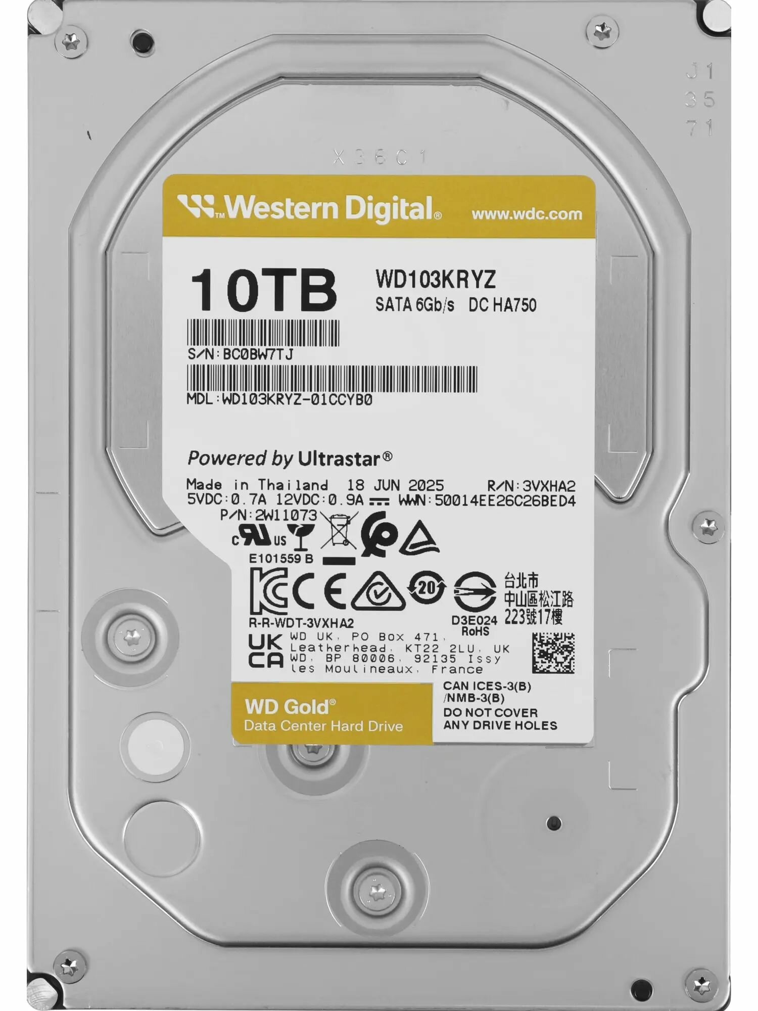 Жесткий диск Western Digital WD103KRYZ
