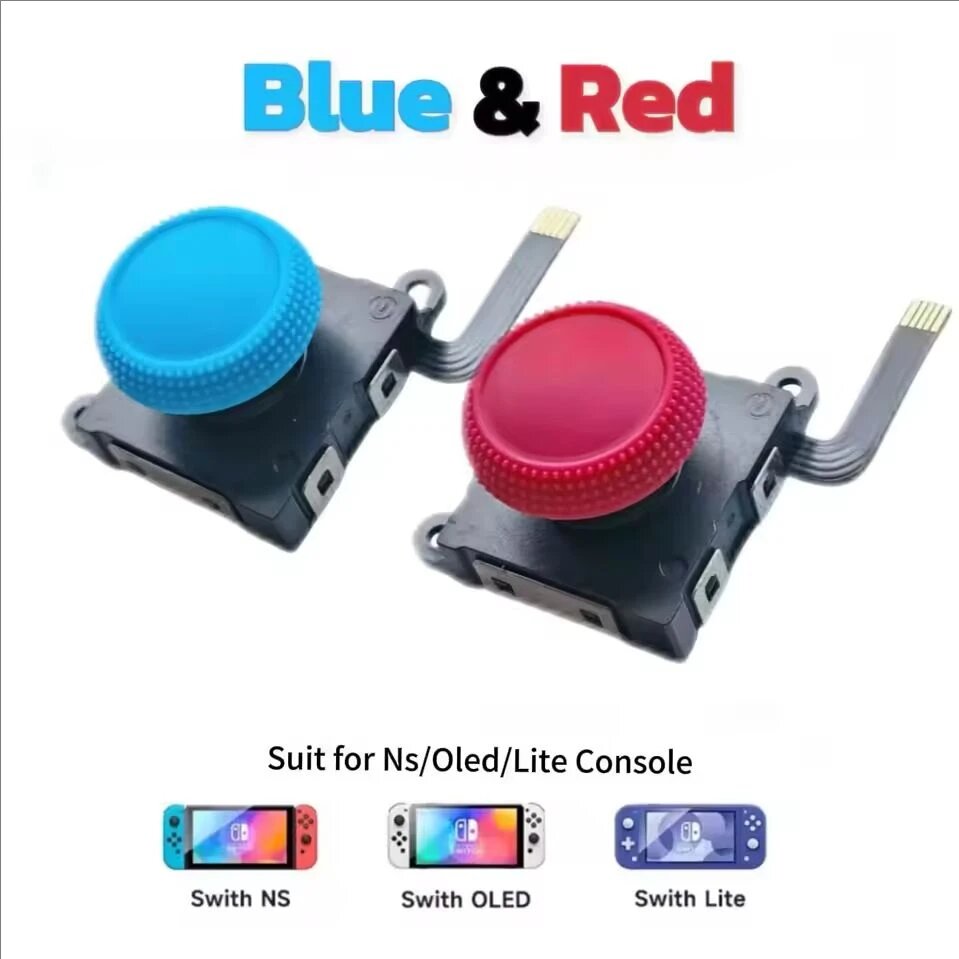 20 шт. Оригинальные новые аналоговые стики TMR Hall Joycon, джойстики для левого и 10blue 10 red