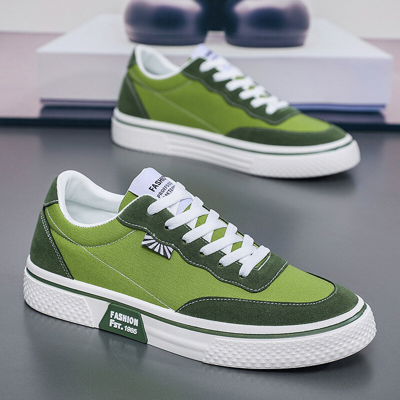 LUO Обувь мужская Летняя для водителей Белая сетчатая обувь/K800 green