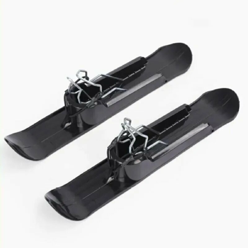 Лыжи для колясок, универсальная, детская коляска лыжи, лыжные дорожки, зимние колесные подушки, 2 шт, черный