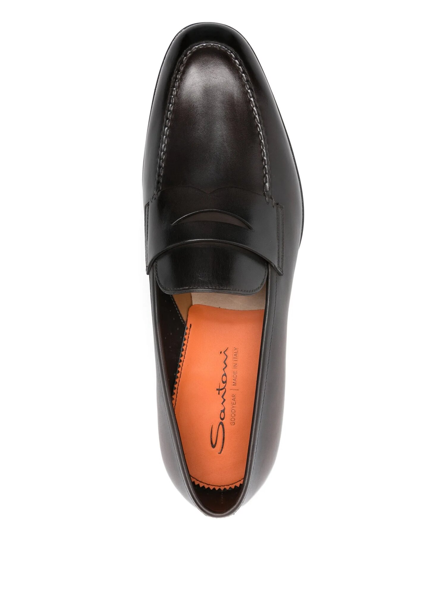 Лоферы Santoni, размер 9.5, brown — фото 1