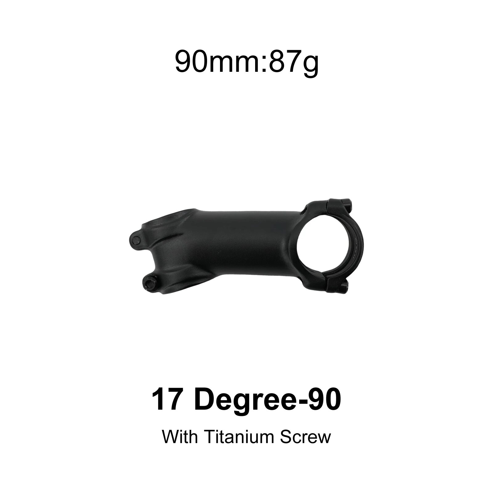 Вынос руля DJC UNO Stealth 90mm, 17 Degree-90, Ti bolts